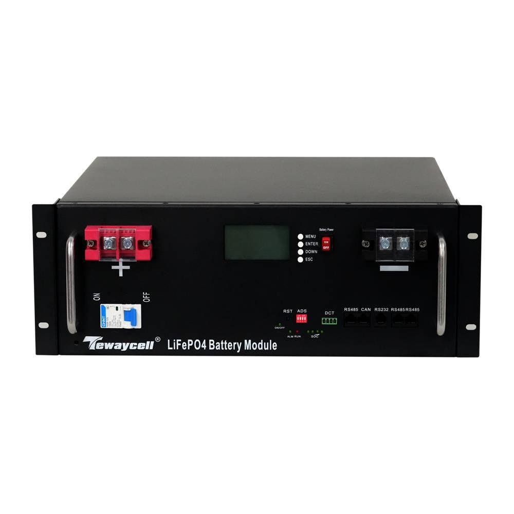Tewaycell 48V 100Ah Stackable LiFePO4 Battery Rack-Mount ESS